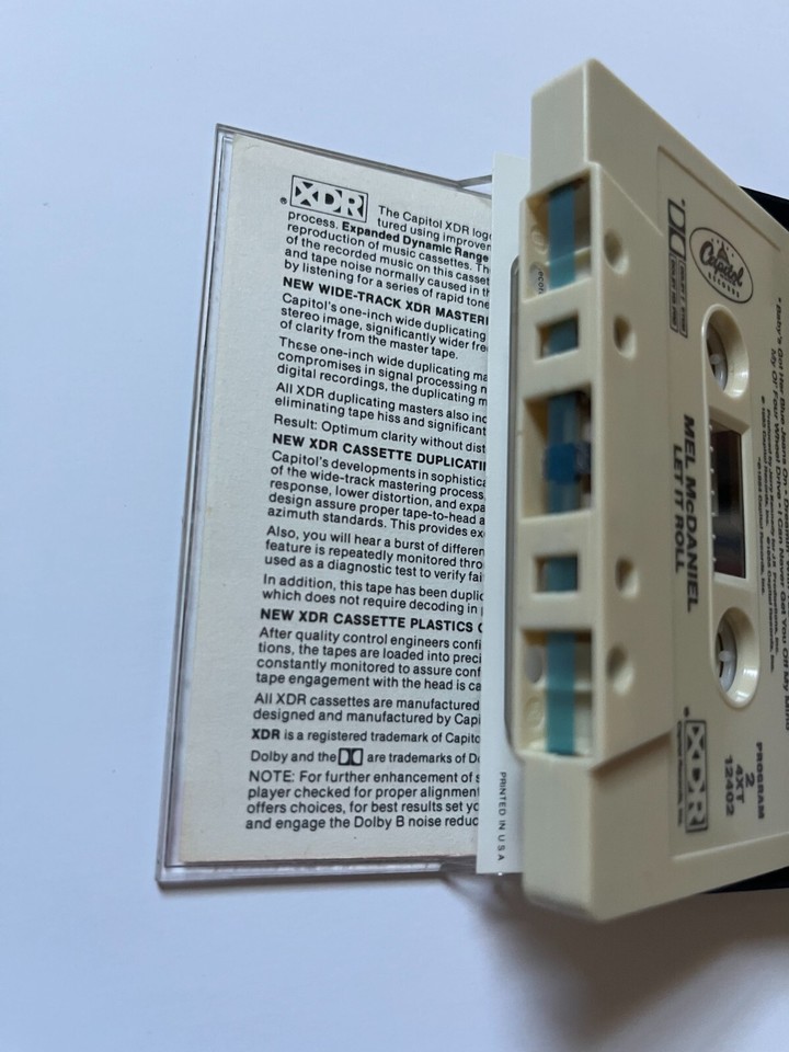 Mel McDaniel - "Let it Roll" Music Cassette Tape PLAY TESTED / SOUNDS ...