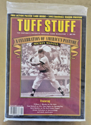 May 1993 Mickey Mantle Tuff Stuff Magazine Sealed in Original packaging ...