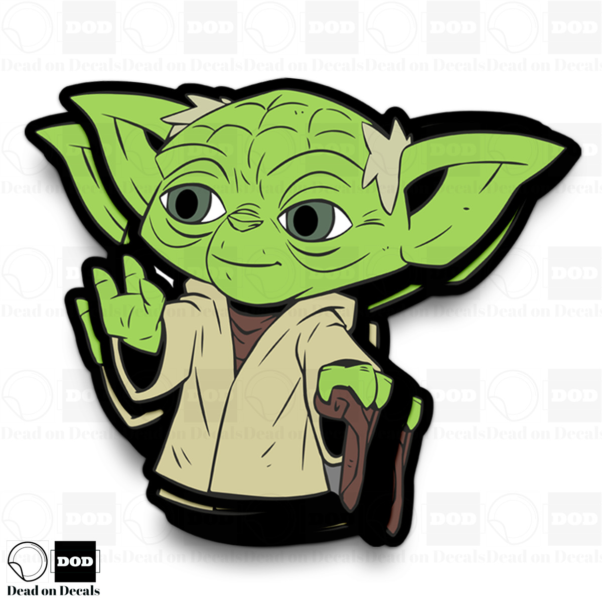 Yoda Head Decal