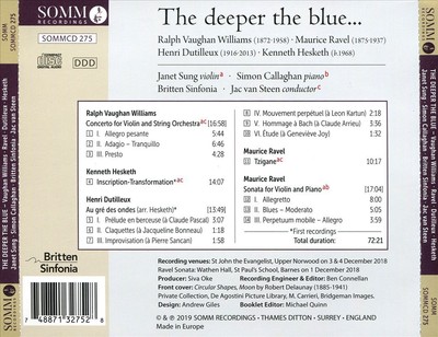 JANET SUNG / SIMON CALLAGHAN / BRITTEN SINFONIA / JAC VAN STEEN DEEPER ...