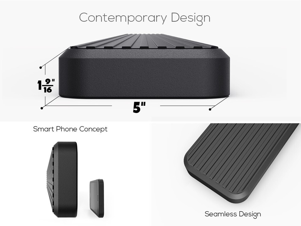 Premium 5" Black iBoard Side Steps Fit 02-09 Chevy Trailblazer (02-06 ...