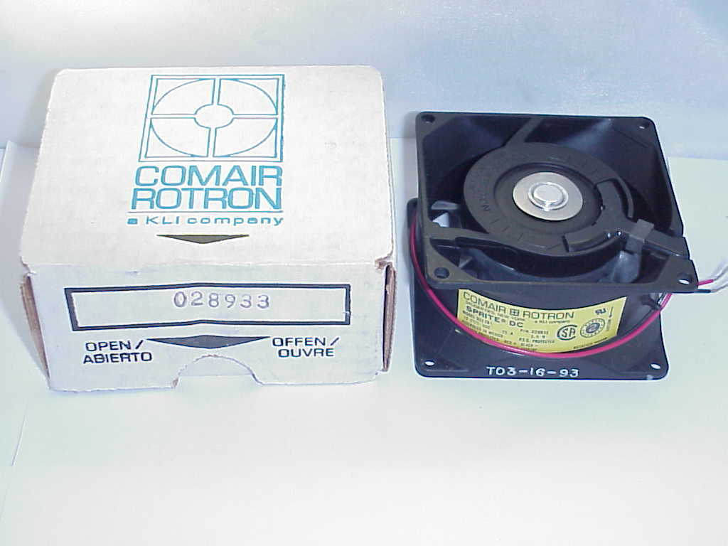 COMAIR ROTRON SPRITE SD12B1 12VDC FAN 028933 .25A 3W, 2 WIRE, 11" LEADS ...
