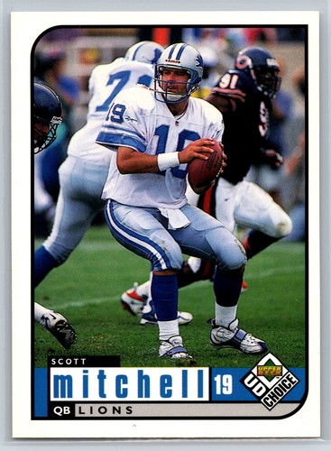 1998 UD Choice Scott Mitchell Detroit Lions #58 | eBay