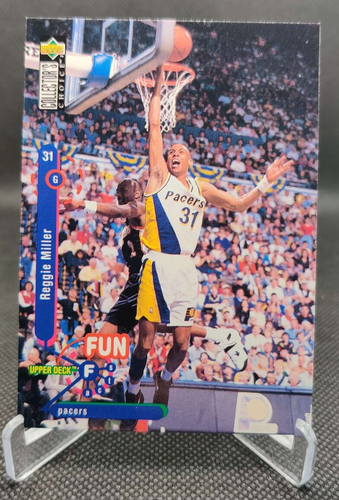1995-96 Collector's Choice Fun Facts #176 REGGIE MILLER Indiana Pacers ...