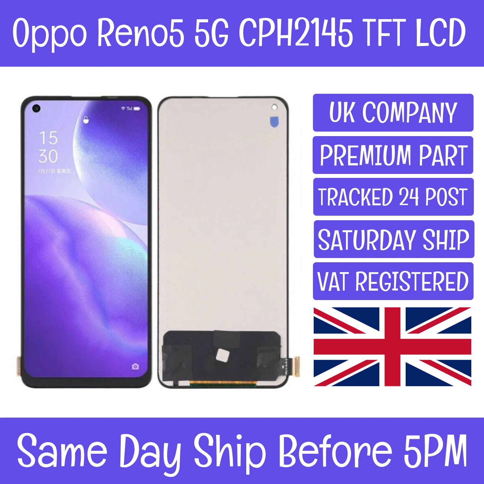 Oppo Reno5 5G CPH2145 PEGM00 PEGT00 Incell LCD Screen Display Touch ...