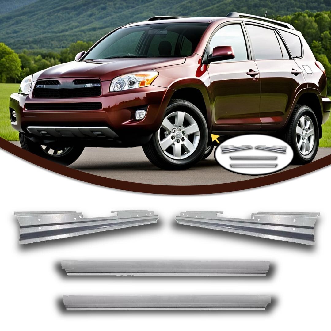 Inner & Outer rocker panels for 2006-2012 Toyota Rav4 New PAIR 4 Pc ...