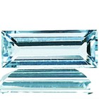 Lovely Natural Aquamarine 1.34ct baguette Cut Sea Foam Blue Color Mined ...