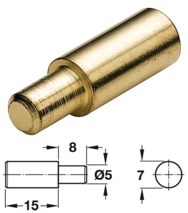 HEAVY DUTY SHELF SUPPORTS PLUG IN PINS PEGS 5mm HOLE CABINET CUPBOARD ...