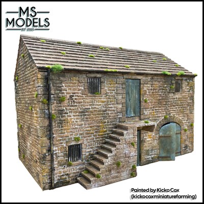 Stone Two Level Barn Building N/TT/OO/O TT:120 Gauge Scale Model ...