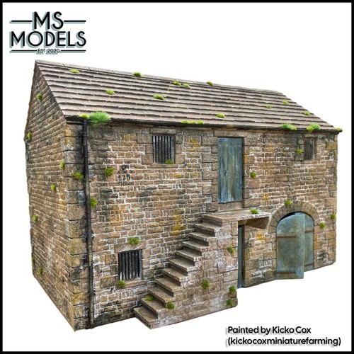 Stone Two Level Barn Building N/TT/OO/O TT:120 Gauge Scale Model ...