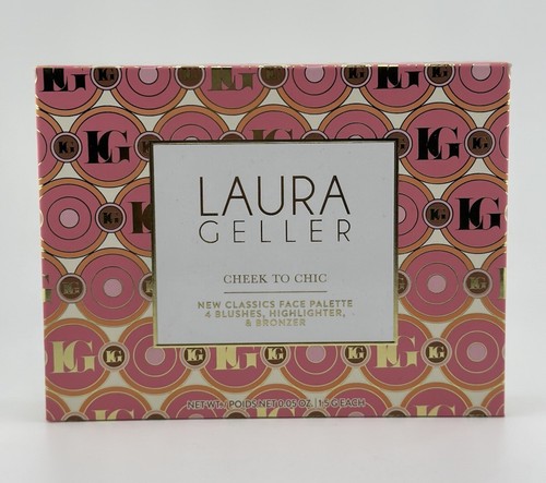LAURA GELLER CHEEK TO CHIC FACE PALETTE 4 Blushes, Highlighter And ...