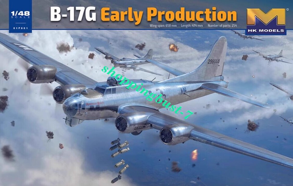HK Model 01F001 1/48 B-17G Flying Fortress Early Version (Plastic model ...