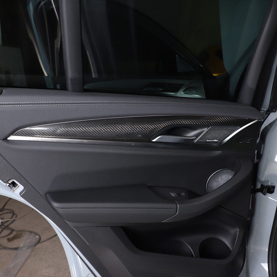 6PCS Dry Carbon Fiber interior Cover Trim For BMW X3 X3M G01 X4 X4M G02 ...