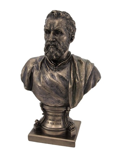US Michelangelo Bronze Finish Bust Statue Artist | eBay