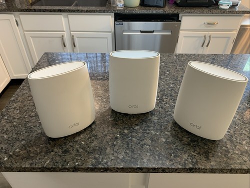Netgear Orbi RBR50/RBS50 Mesh Wi-FI Router and 2 Satellites with power ...