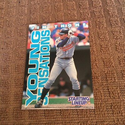 JIM THOME 1996 KENNER STARTING LINEUP CARD - CLEVELAND INDIANS 500 Home ...