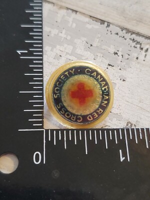VINTAGE plastic CANADIAN RED CROSS SOCIETY LAPEL PIN rp | eBay