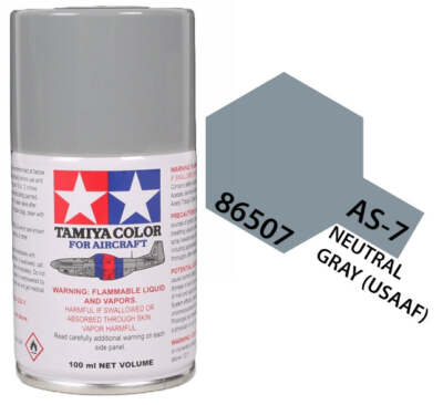 Tamiya 86507 AS-7 Neutral Gray Aircraft Lacquer Spray Paint 100ml - US ...