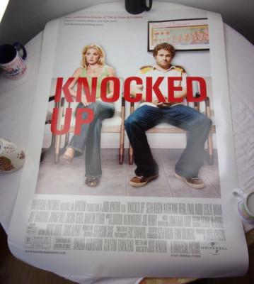 Knocked Up ORIGINAL movie theatre poster 40x27.25" rolled 2007 Double ...