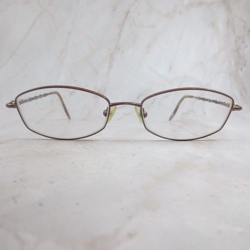 Liz Claiborne Eyeglasses Frame L291-EUB Women's Rose Gold Metal Oval 52 ...