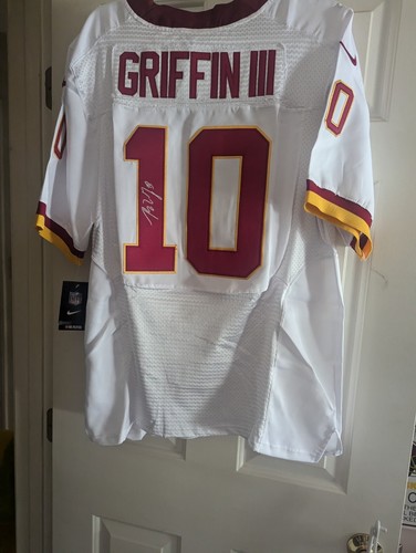 ROBERT GRIFFIN III Signed Washington Redskins White Jersey Autograph ...