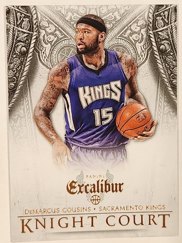 DeMarcus Cousins 🛡️ Knight Court 🛡️ 2014-15 Panini Excalibur #21 Kings ...