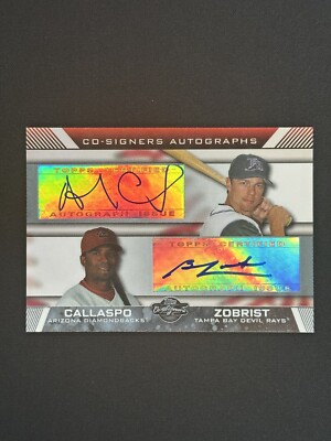 2007 Topps Co-Signers Ben Zobrist, Alberto Callaspo Dual Auto | eBay