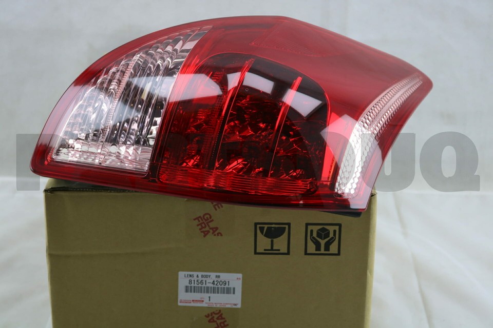 8156142091 Genuine Toyota LENS, REAR COMBINATION LAMP, LH 81561-42091 ...