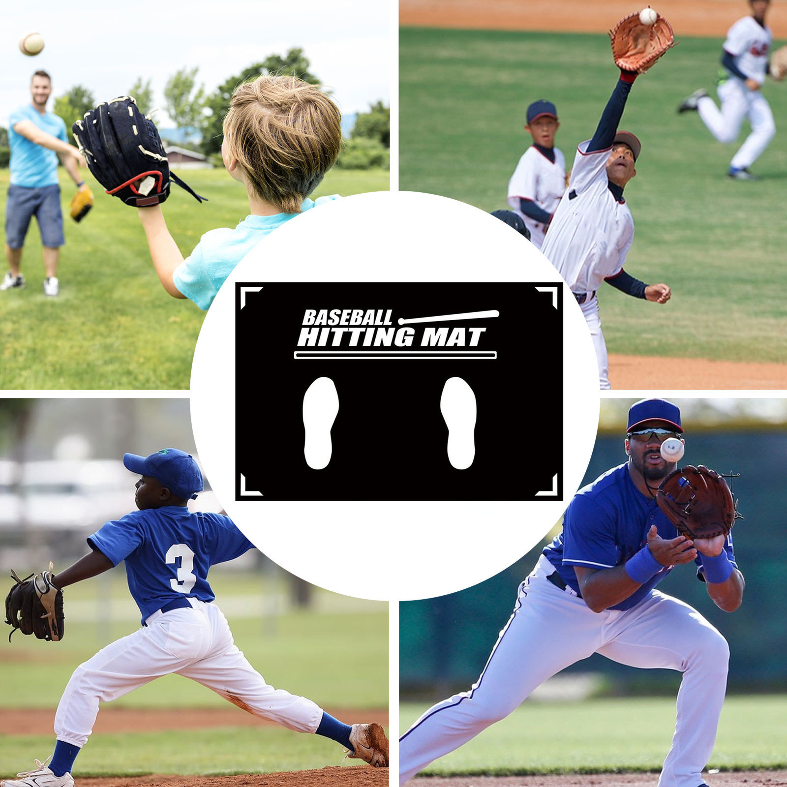 T Ball Baseball and Softball Batter Stance Training Mat Place Aid | eBay