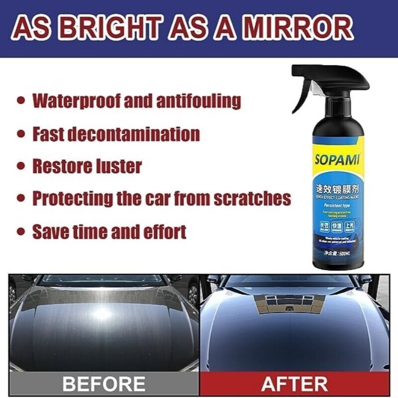 Sopami Car Coating Spray, Sopami Quick Effect Coating Agent 500ML | eBay UK