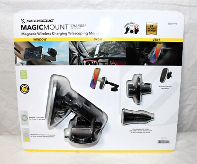 Scosche Magic Mount Magnetic Wireless Charging Telescoping Mount ...