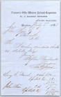 Boston - Western Railroad Co. Court Square 1863 Letterhead re: Dividend ...