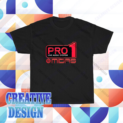 PRO 1 LIVE AUDIO SYSTEM MIDAS AUDIO LOGO T-Shirt Funny Size S to 5XL | eBay
