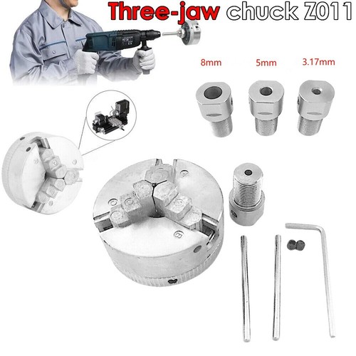 Secure Clamping with Large Range 3 Jaw Self containing Wood Turning ...