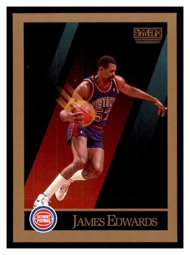 1990 SKYBOX NBA Basketball trading card #85 🏀 JAMES EDWARDS, Detroit ...