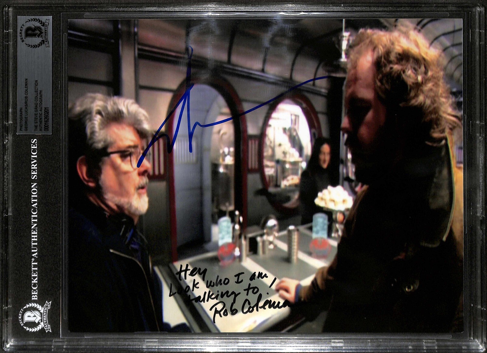 George Lucas & Rob Coleman ILM Signed Star Wars AOTC 8x10 Photograph ...