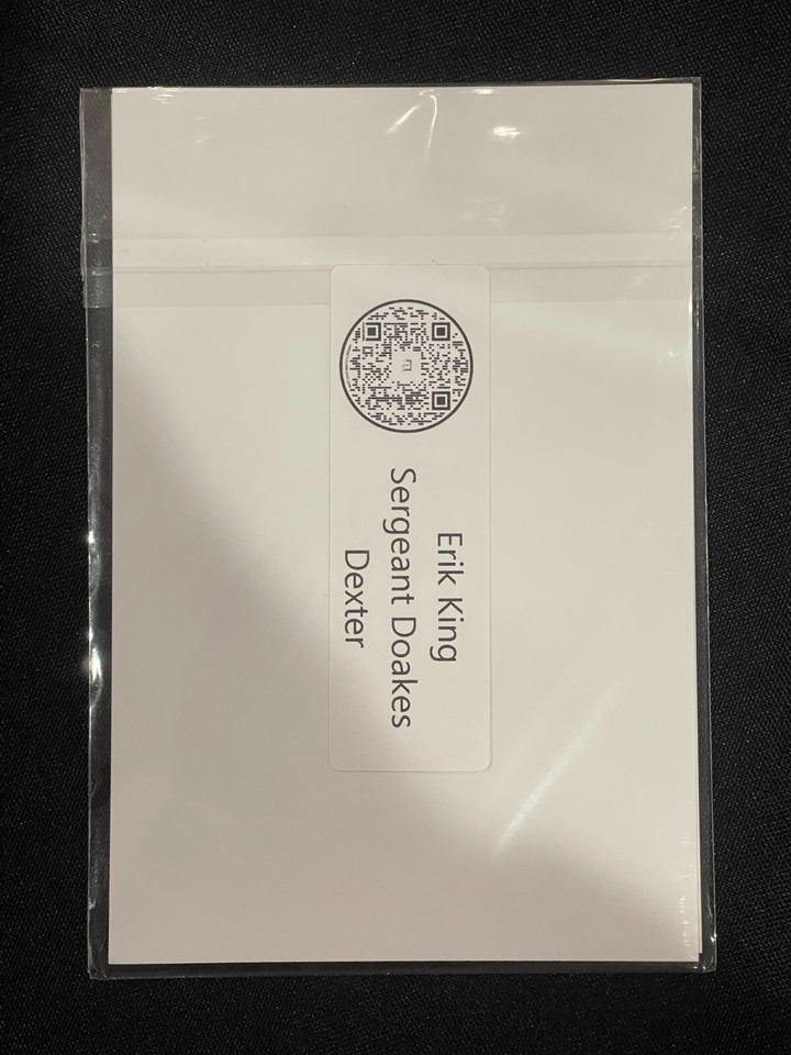 Eric King Sgt. Doakes Dexter 4x6 Sketch Photo John Rudolph Signed V2 | eBay