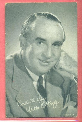 1950'S EXHIBIT ARCADE CARD ACTOR WALTER O'KEEFE VG | eBay