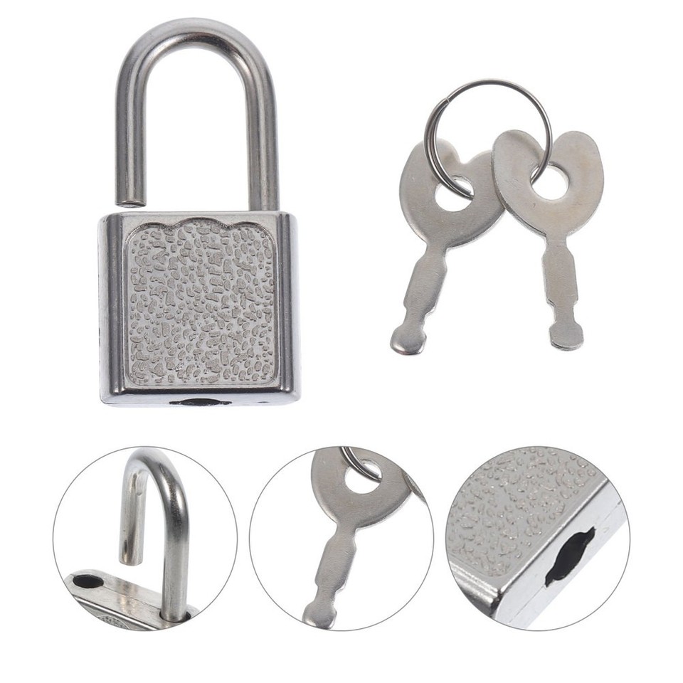 5 Sets Mini Padlock With Key Plastic Locks For Treasure Box Kids Lock ...