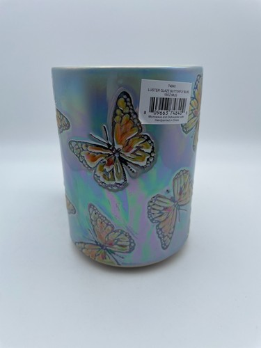 Spectrum Designz Mug Butterfly Luster Glaze Blue Sky 18oz Iridescent ...