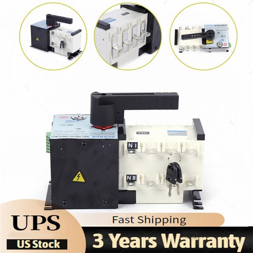 100 AMP GENERATOR AUTOMATIC TRANSFER SWITCH 4P 50/60Hz Dual Power PC ...