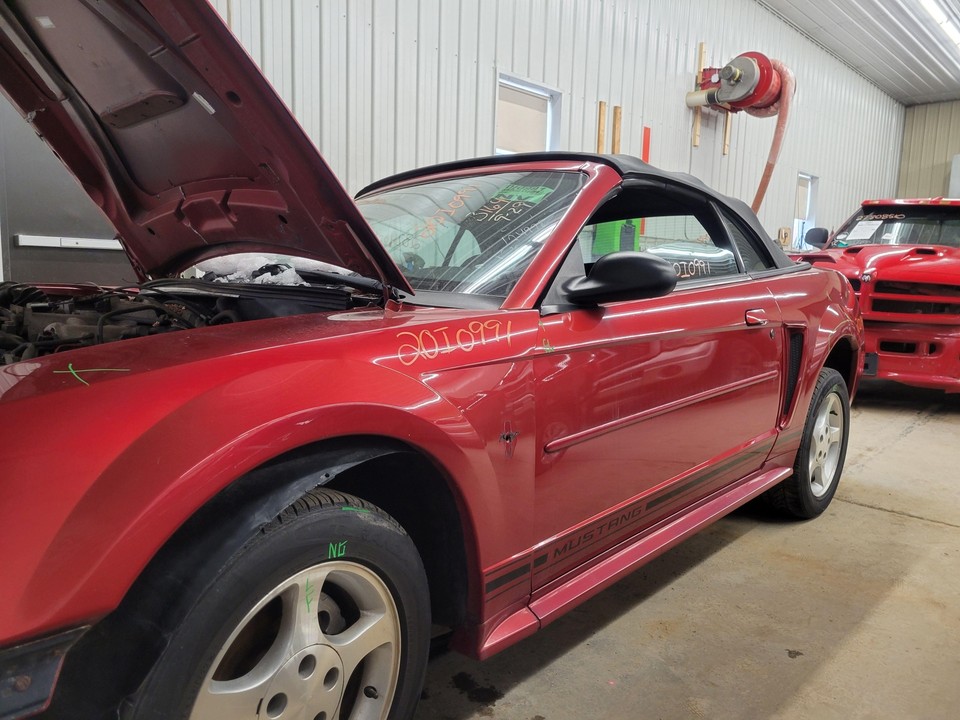 2001 Ford Mustang Driver Left Front Door Assy Power Lock Laser Red ...