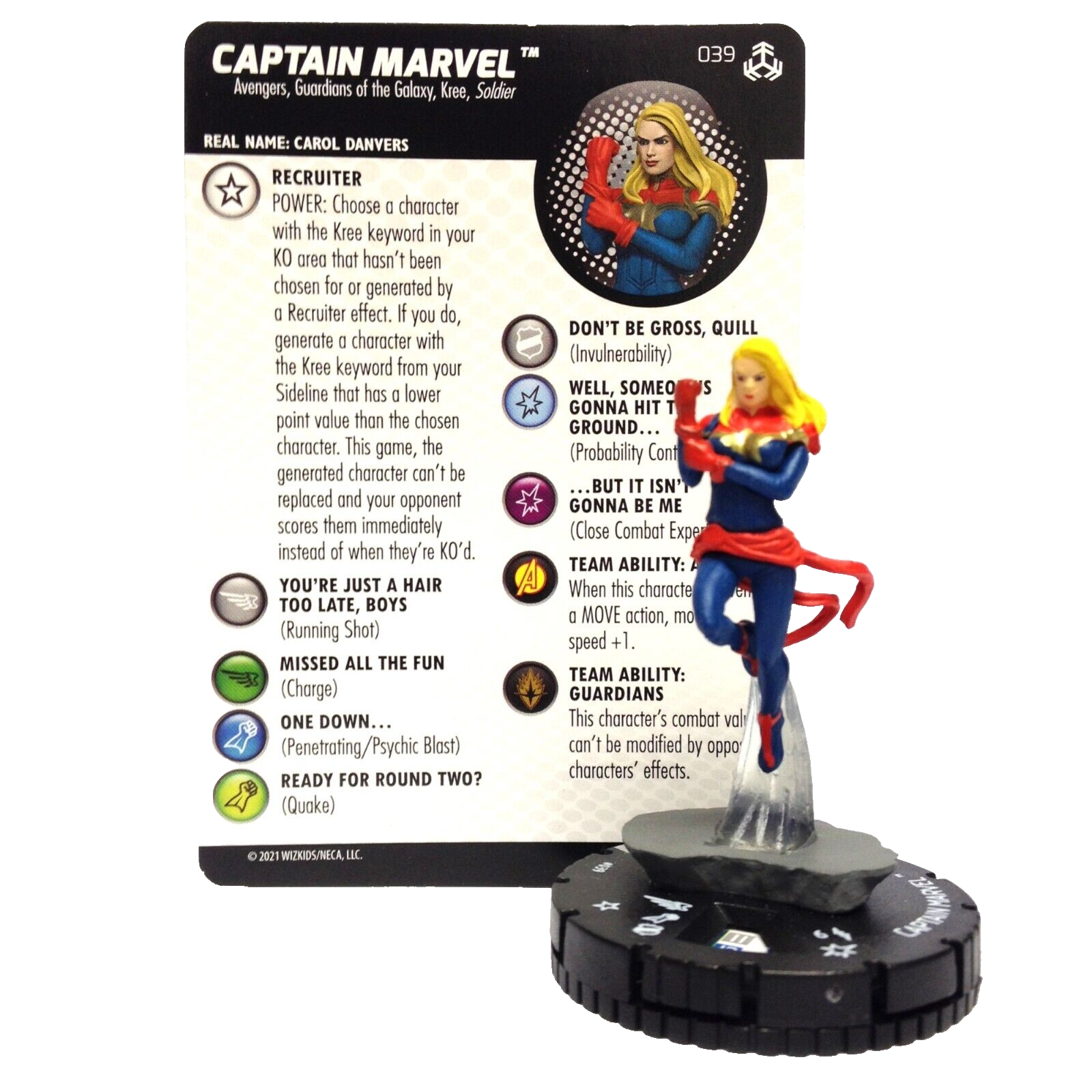 Heroclix War of the Realms Captain Marvel 039 Rare | eBay