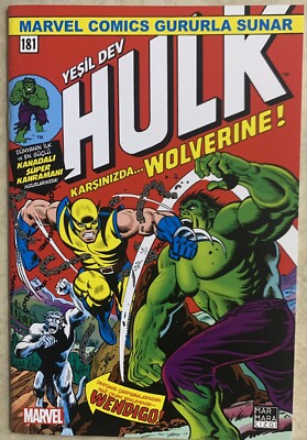 INCREDIBLE HULK 181 TURKISH 2020 - WOLVERINE - LICENSED BY MARVEL ...