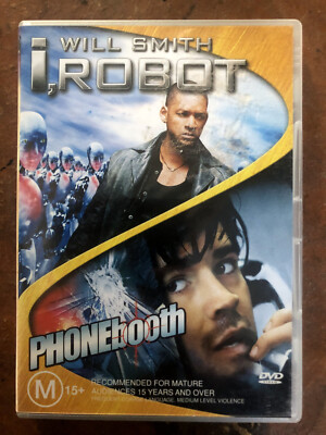 I, Robot / Phone Booth (DVD, 2004) PAL Region 4 LIKE NEW 9321337043005 ...