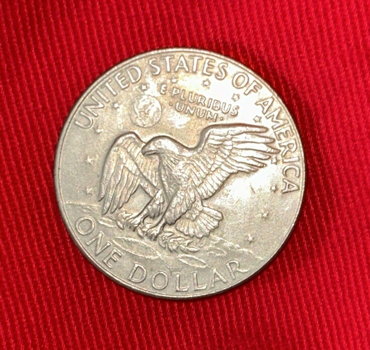 1977-D EISENHOWER LIBERTY ONE DOLLAR - 2 COIN SET Circulated Rare Moon ...