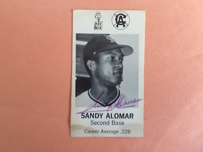 1969 Jack In The Box Angels Sandy Alomar Autograph SUPER RARE. | eBay