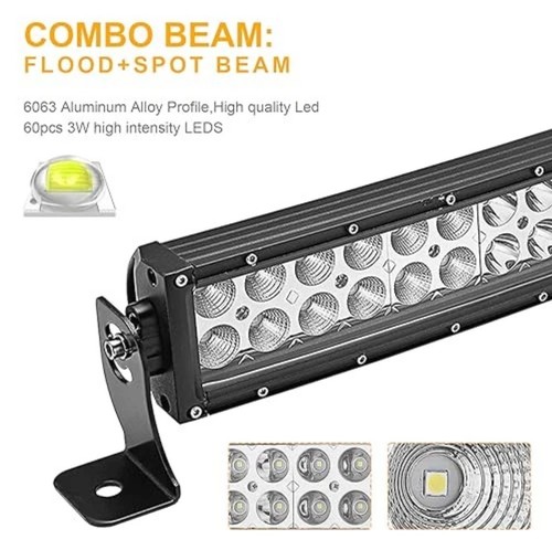 180W Roof LED Light Bar Kit with Plug & Play Wiring Harness, 32" Curved ...
