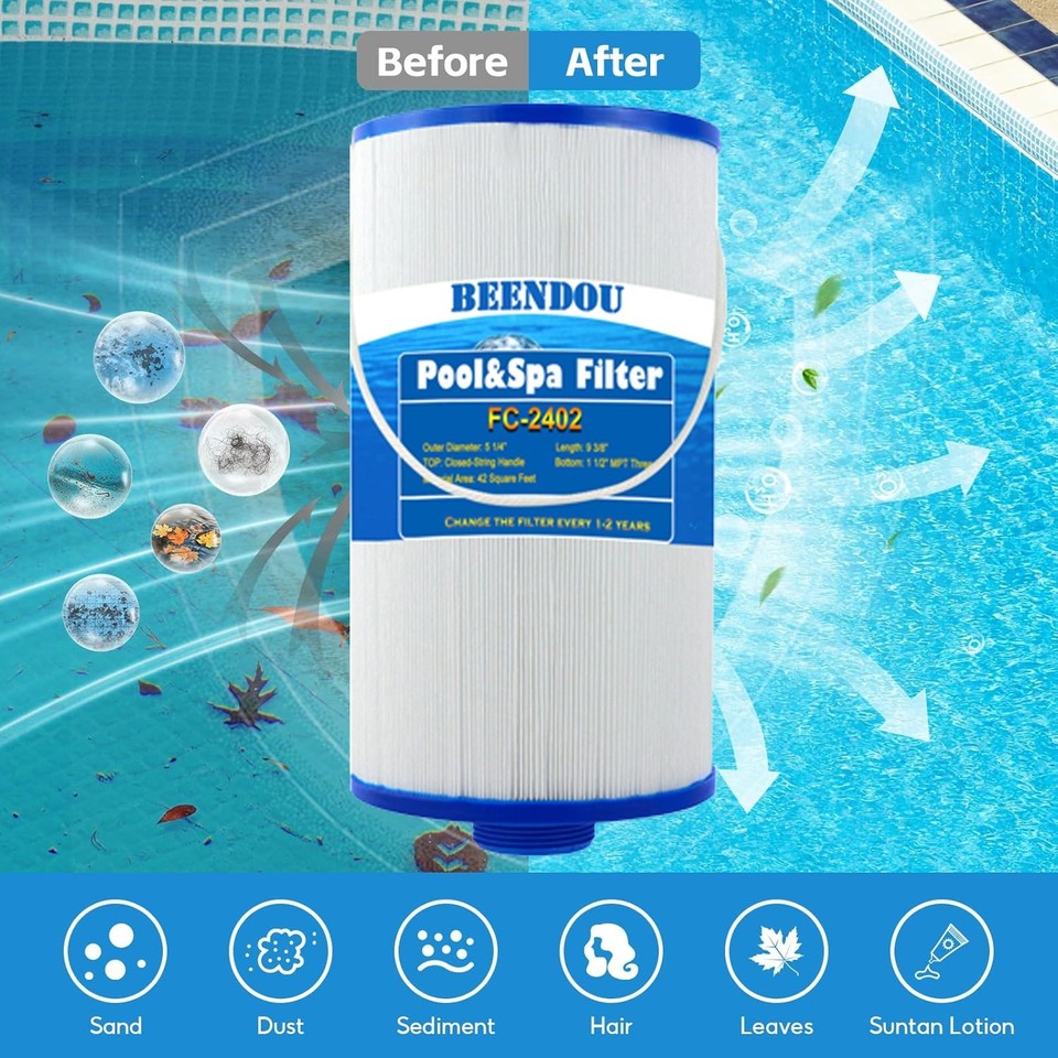 303279 Hot Tub Filter for Lifesmart, FreeFlow, Fantasy, AquaTerra Spas ...