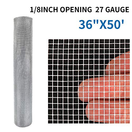 AMAGABELI GARDEN & HOME 36in x 50ft 1/8 inch Hardware Cloth 27 Gauge ...